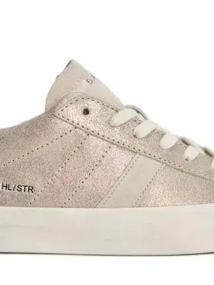 D.a.t.e. Hill Low Glitter Panel Sneakers - Neutrals