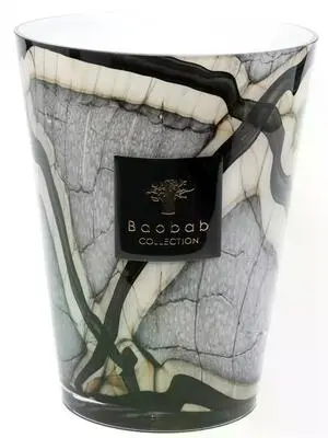BAOBAB COLLECTION Marble Max 24 Scented Candle - Black