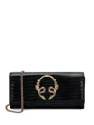 Roberto Cavalli Serpentine Chain Wallet - Black