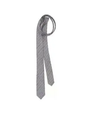 Prada Geometric Tie - Grey