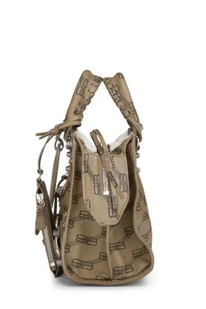 Balenciaga Coated Neo Cagole Shoulder Bag - Brown