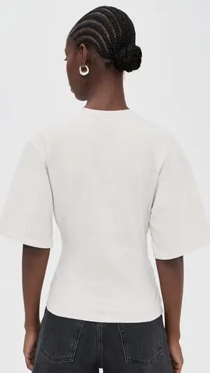 AGOLDE Storey Tee - Bone