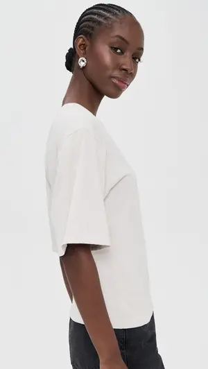 AGOLDE Storey Tee - Bone