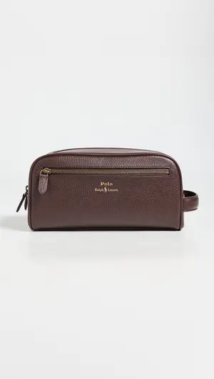 Polo Ralph Lauren Pebbled Leather Shave Kit Pouch
