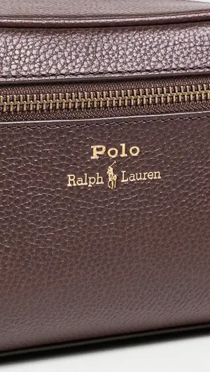 Polo Ralph Lauren Pebbled Leather Shave Kit Pouch