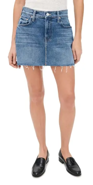 MOTHER The Ditcher Mini Fray Skirt - Heads Or Tails