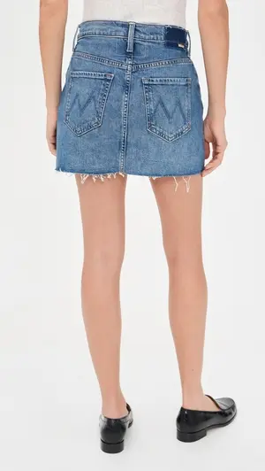 MOTHER The Ditcher Mini Fray Skirt - Heads Or Tails