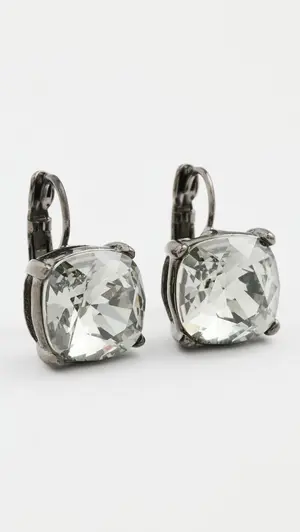 KENNETH JAY LANE Faceted Square Stone Earrings