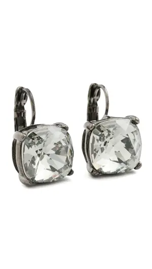 KENNETH JAY LANE Faceted Square Stone Earrings
