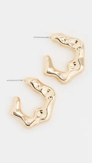 Ettika Bubble Wave Hoop Earrings