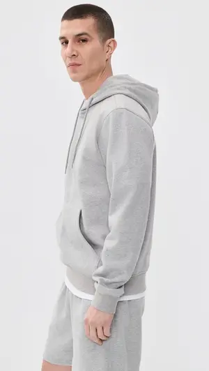 Adidas Trefoil Essentials Hoodie - Medium Grey Heather/white
