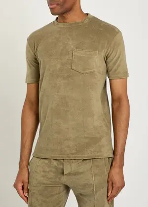 AURELIEN Terry T-shirt - Khaki