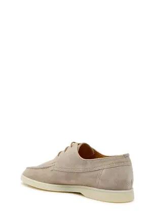 AURELIEN Suede Boat Loafers - Grey
