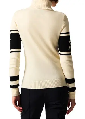 Perfect Moment Schild Roll-neck Merino Wool Sweater - Cream