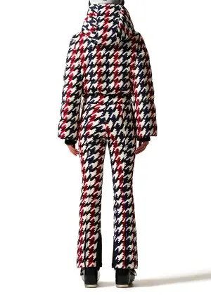 Perfect Moment Polar Houndstooth Flared-leg Ski Suit