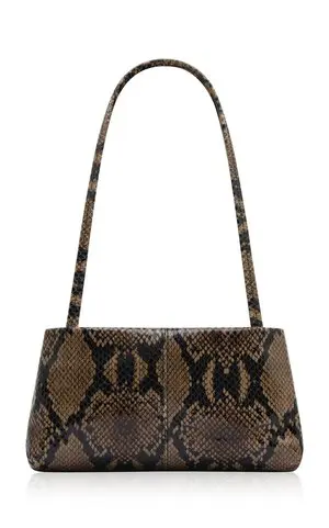 ST. AGNI Petit Origami Handheld Bag - Python
