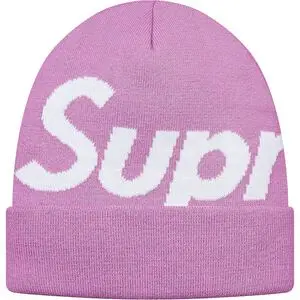 Supreme Logo Beanie - Light Purple