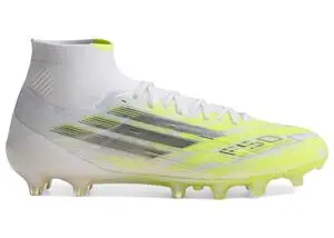 Adidas F50 Sparkfusion Elite Mid Cut Fg/ag - Cloud White/iron Metallic