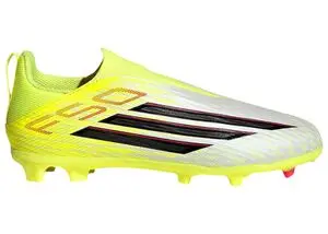 Adidas F50 League Laceless Fg/mg Soccer Cleats - Team Solar Yellow 2/core Black/lucid Red
