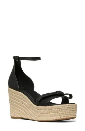 Kate Spade New York Espadrille Platform Wedge Sandals - Black