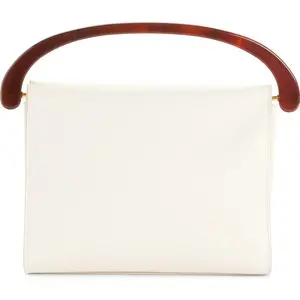 Dries Van Noten Leather Top Handle Bag - Pearl 12