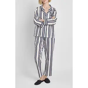 Sleepy Jones Marina Pajama Set - Nautical Regimental Stripe