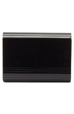 Saint Laurent Mini Vicky Plexiglas Minaudiere - Noir
