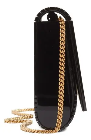 Saint Laurent Mini Vicky Plexiglas Minaudiere - Noir