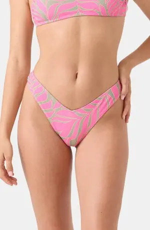 Roxy Tropical Bikini Bottom - Pink Combo