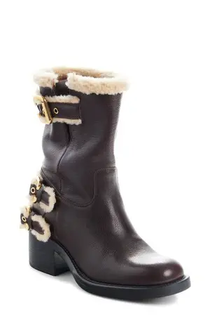 Chloé Genuine Shearling Dakota Boots