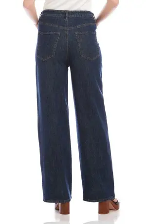 Karen Kane Drawstring Wide-leg Jeans