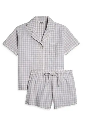 Sleepy Jones Corita Pajama Set - Large Grey Gingham
