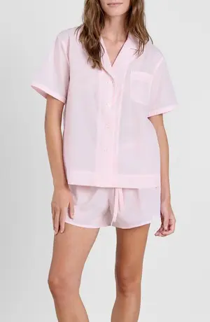 Sleepy Jones Corita Pajama Set - Pink End On End