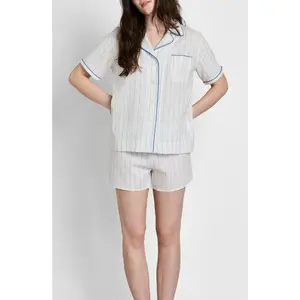 Sleepy Jones Linen-cotton Corita Pajama Set - Baker Stripe