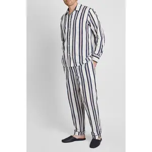 Sleepy Jones Henry Pajama Set - Nautical Regimental Stripe
