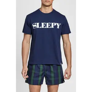 Sleepy Jones Logo T-shirt - Navy