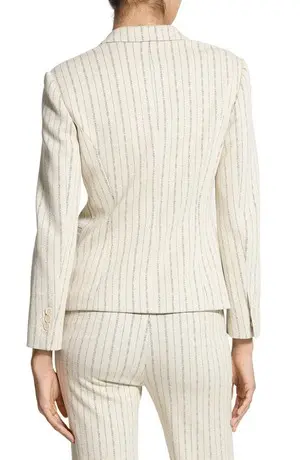 Theory Striped Single-breasted Blazer