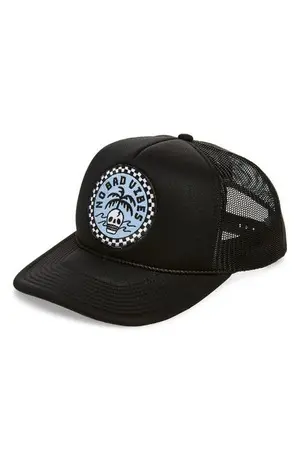 LOCAL BEACH No Bad Vibes" Trucker Hat - Black