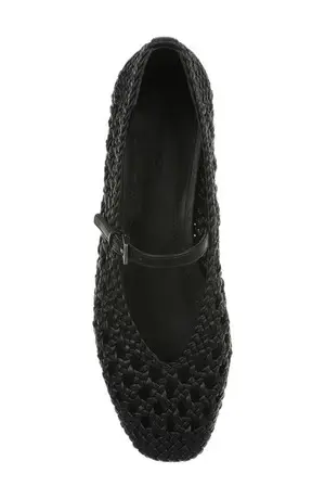Nordstrom Maren Woven Mary Jane Flat - Black