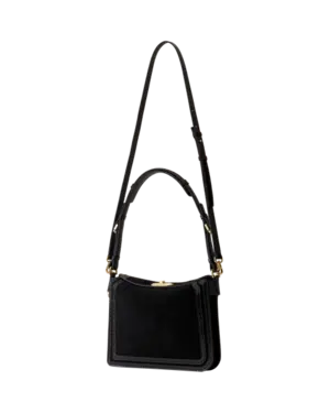 LANVIN Small Asymmetrical Bag With Python Finishing