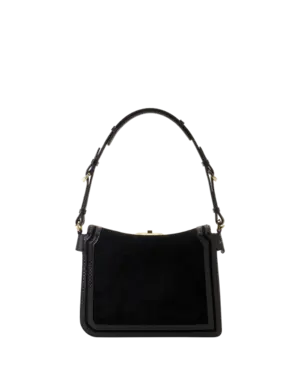LANVIN Small Asymmetrical Bag With Python Finishing