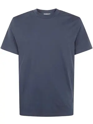 JIL SANDER Crewneck Short Sleeves Classic T-shirt - Blue