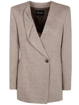 Giorgio Armani Linen And Silk Blazer