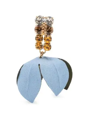 Marni Floral Earrings - Blue