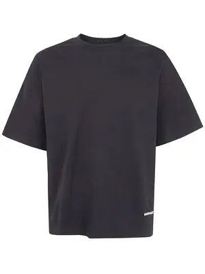 Carhartt Work In Progress Short Sleeves "script" Organic Cotton T-shirt - Black