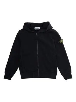 Stone Island Zip Up Cardigan - Black
