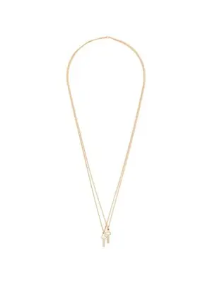 Dsquared2 Gold Tone Cross Pendant Necklace - Metallic