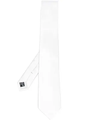 Giorgio Armani Classic Neck Tie - White