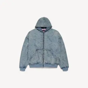 Balenciaga Handrawn Bows Denim Jacket