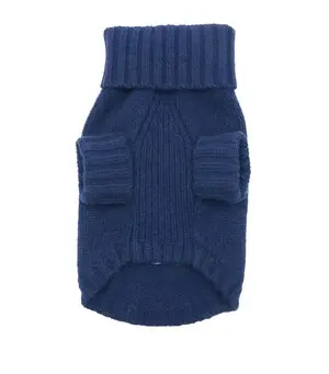 Ralph Lauren Wool-cashmere Polo Bear Dog Sweater - Navy